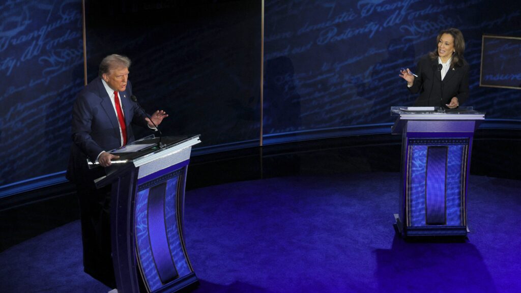 Harris, Trump spar over abortion, migration, and economic policy in ...