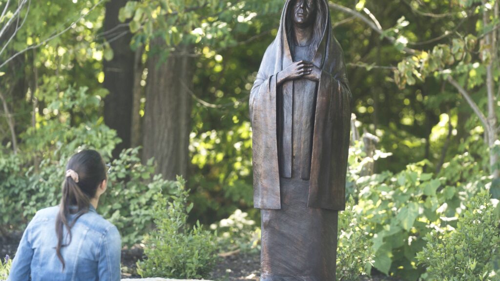 Indiana college’s outdoor sacred space dedicated to Mary is place for ...