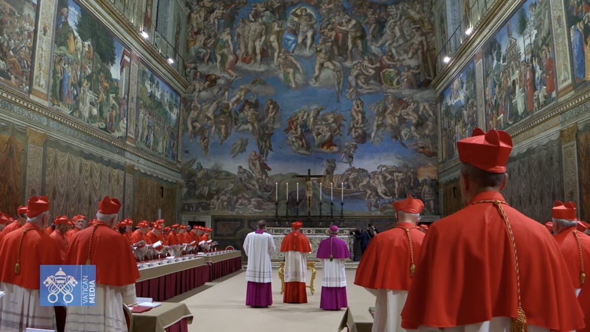 Calling on the Holy Spirit and all the saints, cardinals begin conclave ...