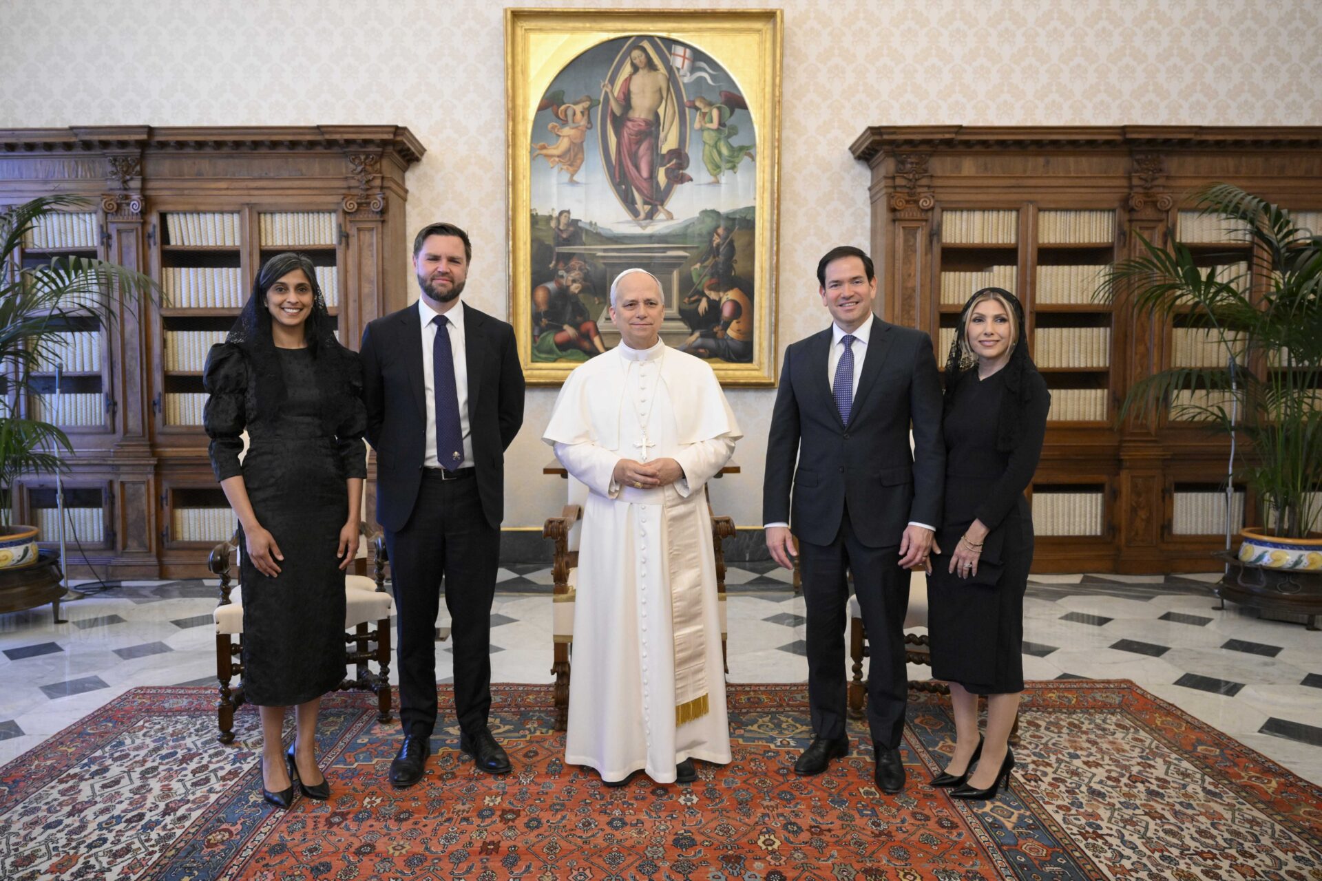 Pope Leo meets with US Vice President Vance, Secretary of State Rubio ...