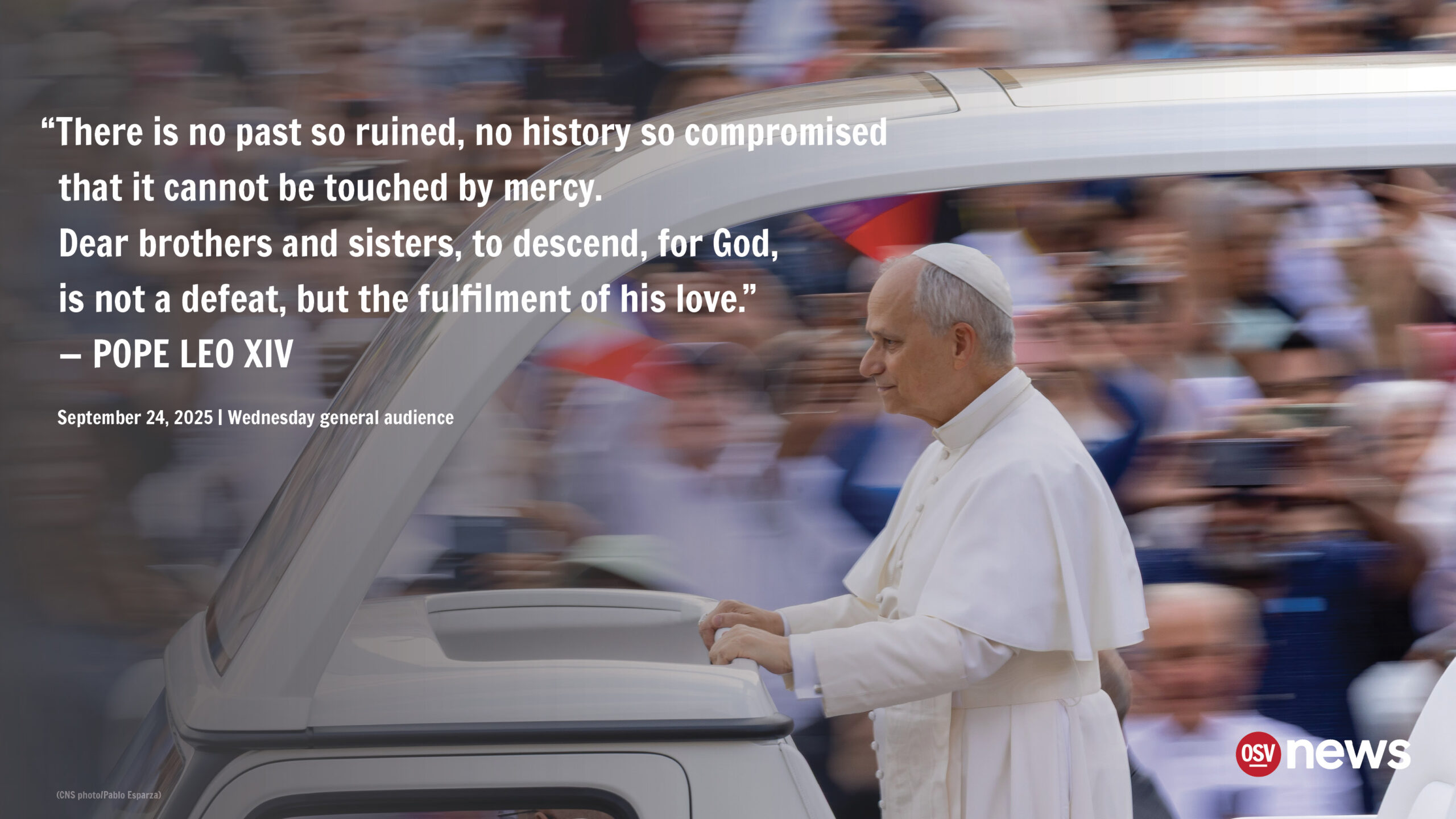 Full text: Pope Leo XIV’s Sept. 24, 2025 general audience - OSV News