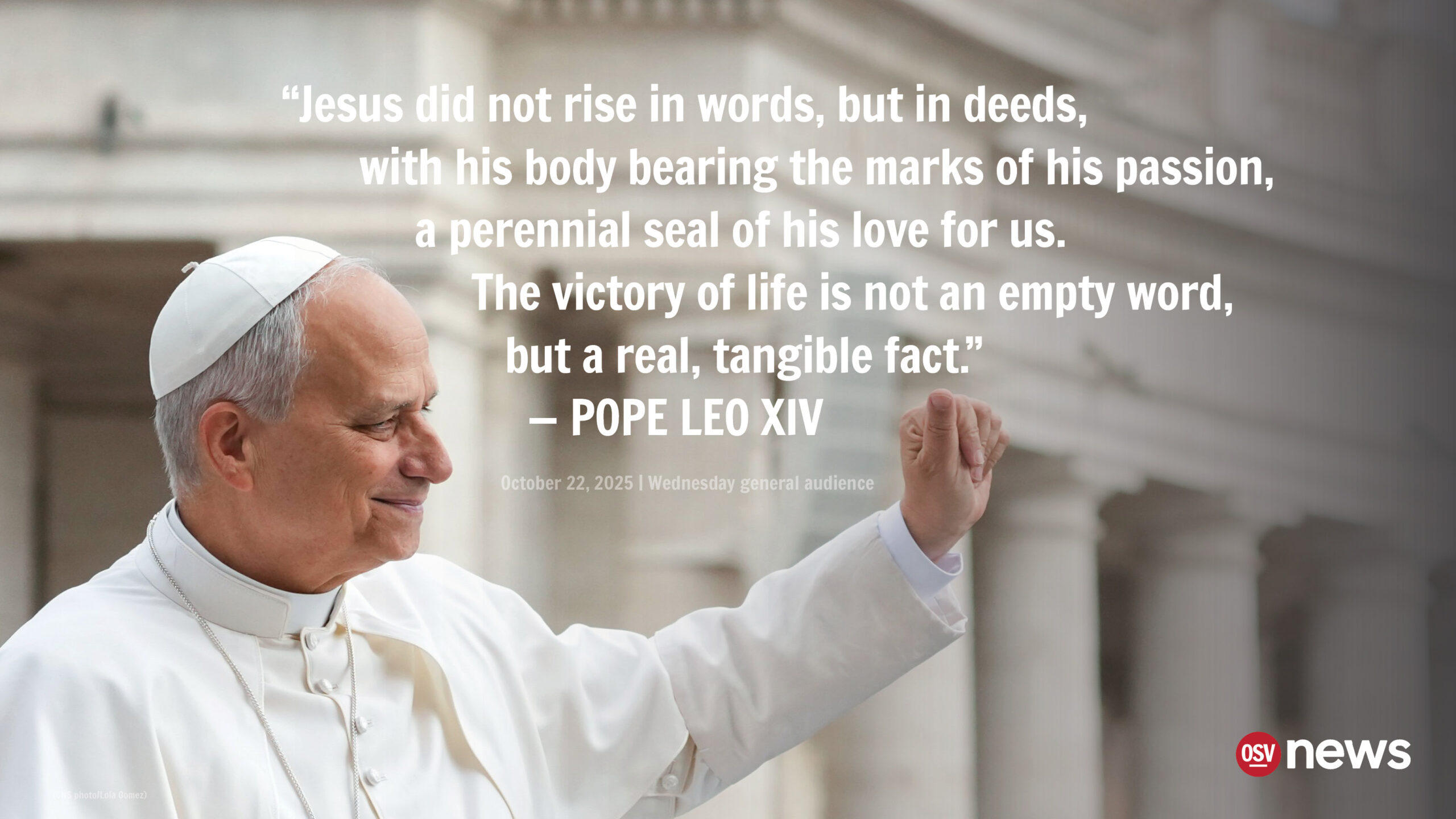 Full text: Pope Leo XIV’s Oct. 22, 2025 general audience - OSV News