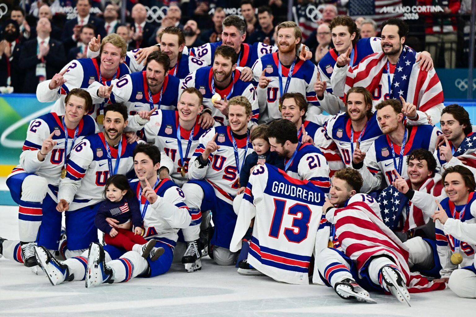 Team USA's hockey team honors Gaudreau brothers