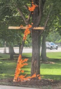 Chicago Catholics shocked at cross-burning at popular park